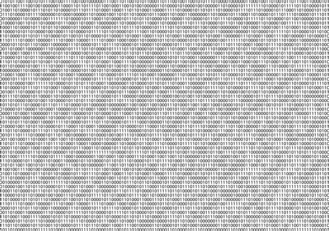 Random Binary Data Stream On Mobile Phone Screen Vector Image