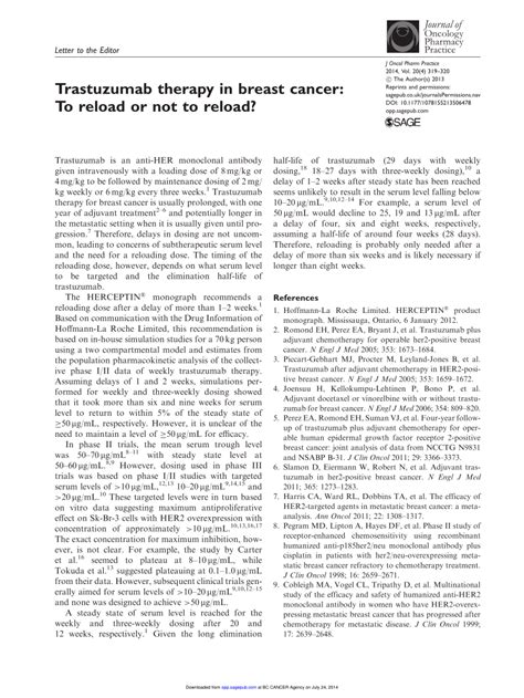 Pdf Oncology Pharmacy Practice Journal Of