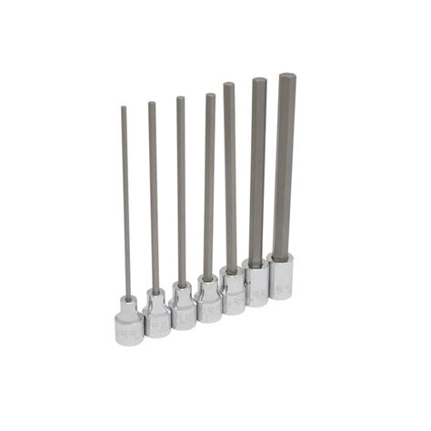 Urrea 7 Piece Hexagonal Drive Tool And Socket Accessories Set 38 In Drive Size Chrome Vanadium