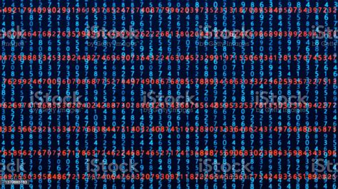 digital background big data hacker concept abstract matrix computer generated many numbers 3d