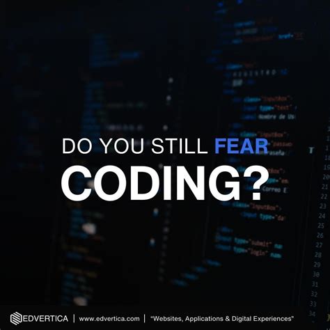 Edvertica On Linkedin Do You Still Fear Coding 💻 🌐 In Todays Technology Driven World