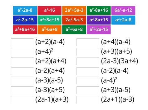 Expanding Double Brackets Match Up
