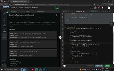 Arpan Patra On Linkedin Geeksforgeeks Gfg160 Matrixmanipulation Codingjourney Problemsolving