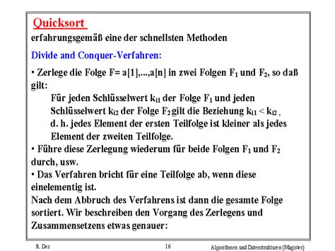 Quicksort