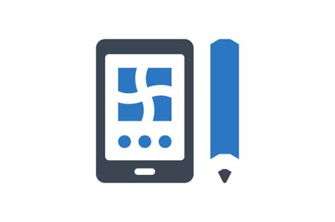 Mobile App Design Icon Graphic By Symbolic Language · Creative Fabrica