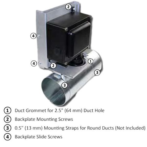 Hunter Liberty Corp Msa Bacharach Mgs 550 Duct Mounting Kit Gp 6600 8960