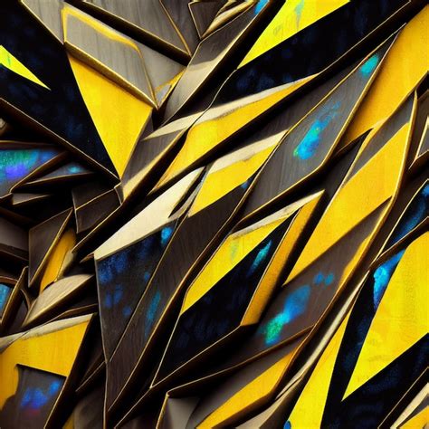 날카로운 가장자리 3d 렌더링 추상 배경 화려한 게임 벽지 프리미엄 사진