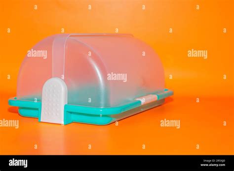 The Rectangular Cake Container With Teal Lid Is The Perfect Storage