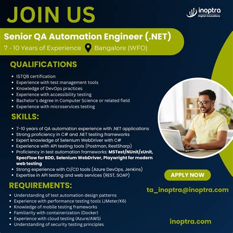 Inoptra Digital On Linkedin Qaautomation Dotnet Softwaretesting Techcareers Qualityengineering