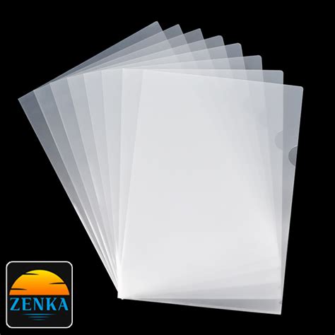 젠카 L자 파일 A4 클리어 L홀더 10c 투명 엘자 화일 엘홀더 우동방구