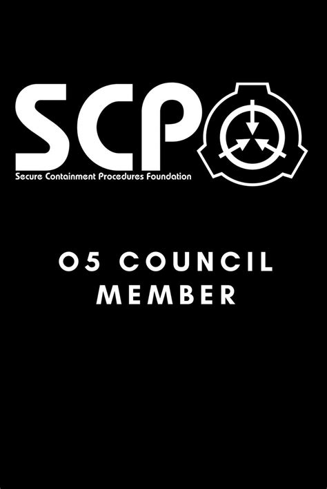 Scp Foundation O5 Council Member Notebook College Ruled