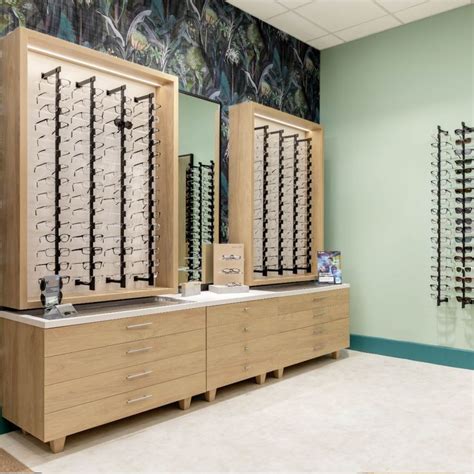 Custom Optical Display Cabinet Counter With Trays And Storage For