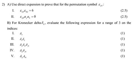 Solved A ﻿use Direct Expansion To Prove That For The