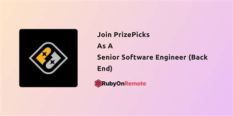 Senior Software Engineer Back End Remote Job At Prizepicks