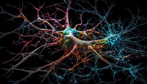 Molecular Structure Of Cancer Cell Under Magnification Generated By Ai