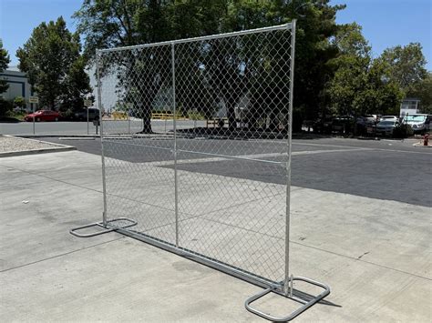 8 Ft X 10 Ft Temporary Chain Link Fence Panel For Sale Galvanized