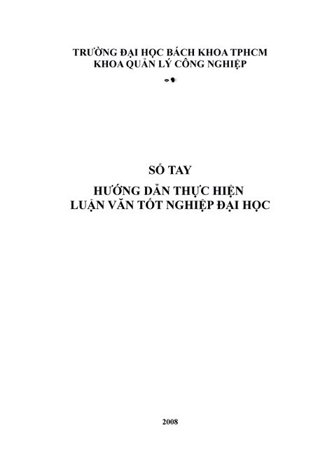 Tr Ng I H C B Ch Khoa Tphcm Khoa Qu N L C Ng Nghi P Tr Ng I H C B Ch Khoa Tphcm Khoa Qu N