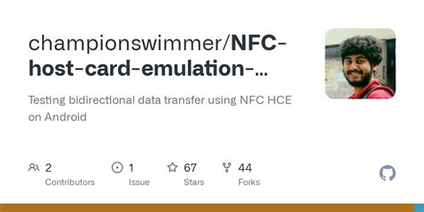 GitHub Championswimmer NFC Host Card Emulation Android Testing Bidirectional Data Transfer