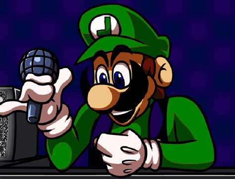 Luigi In Promotion Marios Madness V2 Mod For Friday Night Funkin