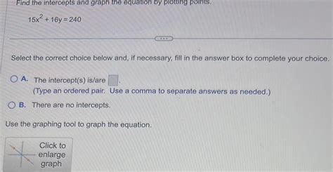 Answered Find The Intercepts And Graph The Equation By Plotting Kunduz