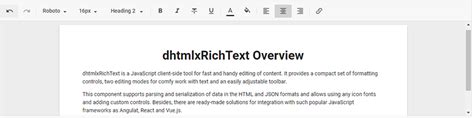 DhtmlxRichText Launching A Brand New JavaScript Rich Text Editor