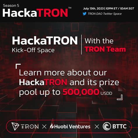 Hackatron Twitter Space July 13th 10pm Et R Tronix