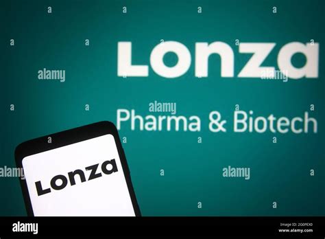 In This Photo Illustration A Lonza Group Logo Is Seen On A Smartphone