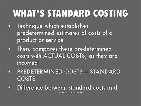 Standard Costing By Nuzha Nundloll