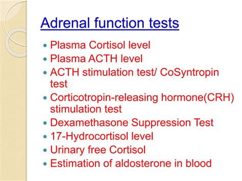 Adrenal Function Tests 3pptxwhfbdqbfwwfjgwngnegenhndngssfb Pptx