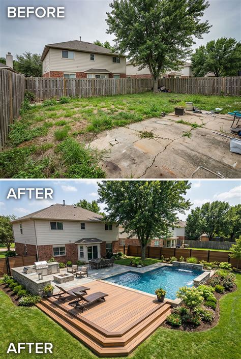 24 Remarkable Before And After Backyard Makeovers From Boring To Oasis