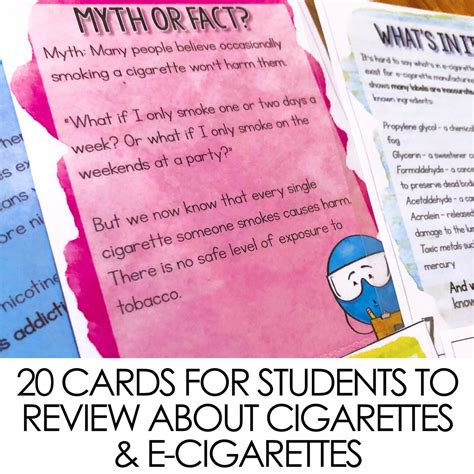 Vaping Cigarettes And E Cigarettes Classroom Guidance Lesson