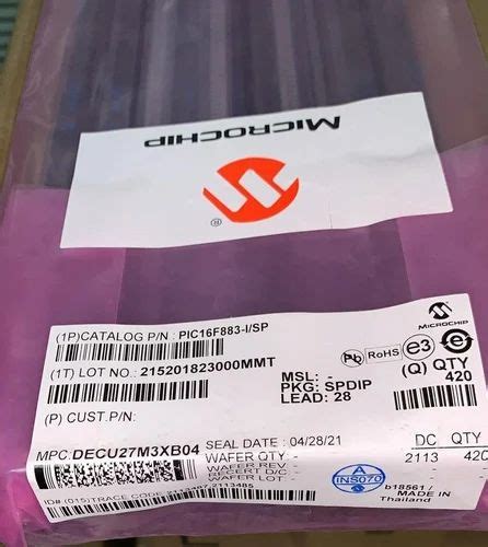 Pic16f883 Isp Mcp Pic Microcontroller 16 Bit At ₹ 120piece In Mumbai