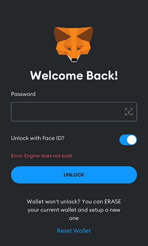 Login Issue Engine Does Not Exist Issue General Metamask