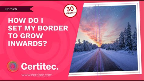 How Do I Set My Border To Grow Inwards In InDesign YouTube