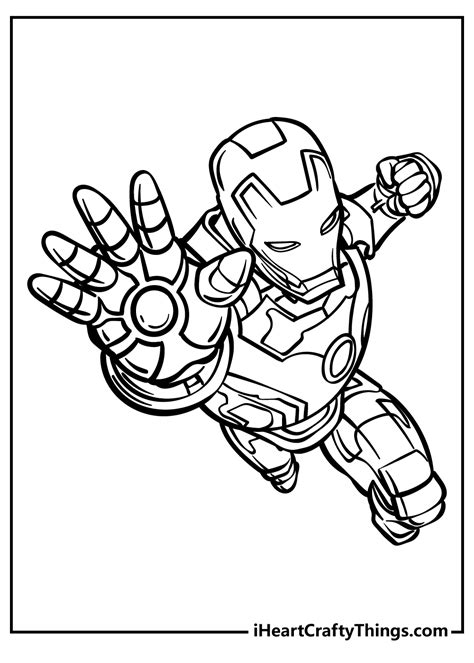 Marvel Superhero Coloring Page