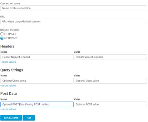 database connections jangomail help