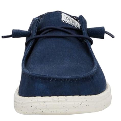 Hey Dude Womens Wendy Stretch Canvas Casual Shoes Navy Size 8 Navy 8 Sportsmans Warehouse
