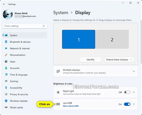 Turn On Or Off Auto HDR In Windows Windows Forum