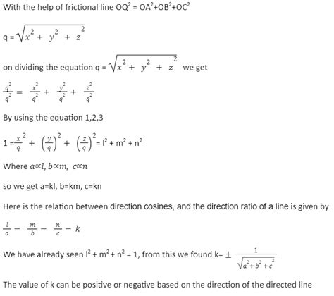 How to find direction cosines of the line and direction ratio