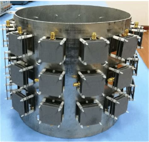 Photograph Of The Fabricated Cylindrical Conformal Phased Array