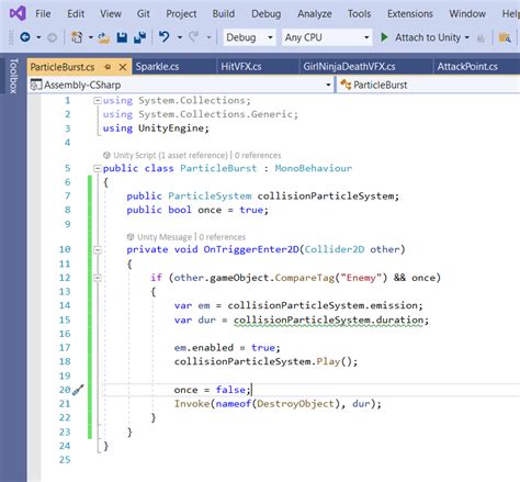Particle System Disappears When I Start The Game Runity2d