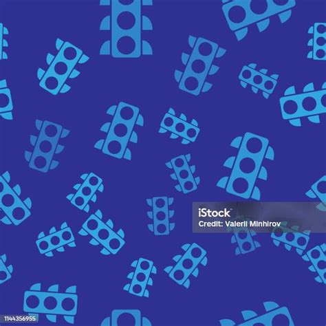 파란색 신호등 아이콘 파란색 배경에 고립 된 완벽 한 패턴입니다 벡터 일러스트 0명에 대한 스톡 벡터 아트 및 기타 이미지