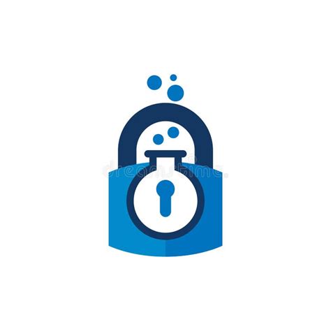 Security Lab Logo Icon Design Stock Vector Illustration Of Experiment