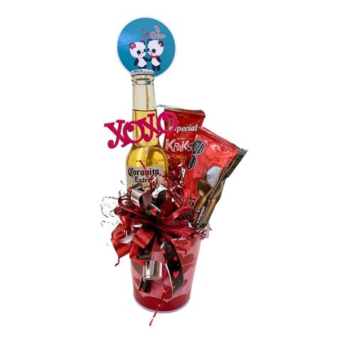 Ancheta Choco Amor Con Cerveza Globos Flores Y Fiestas