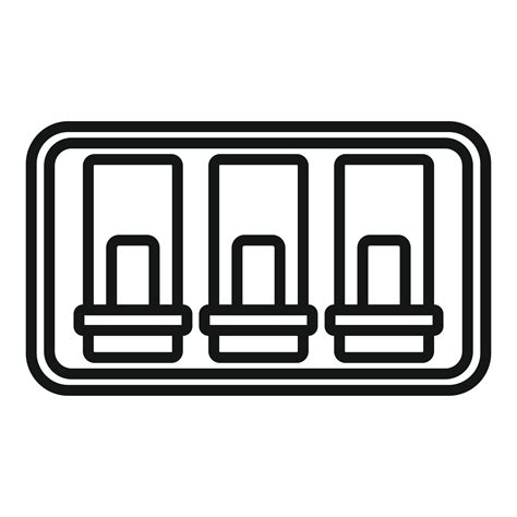 Switchboard Icon Outline Vector Circuit Box 14837401 Vector Art At