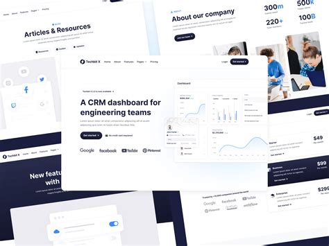 Enterprise SaaS Webflow Template Techbit X BRIX Templates
