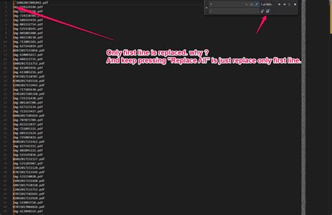 Regex Replace Doesn T Work If Match Line Is More Than Issue Microsoft Vscode GitHub