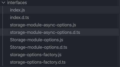Inconsistent Casing Of Storage Module Options D Ts In Published Package Issue Codebrewlab
