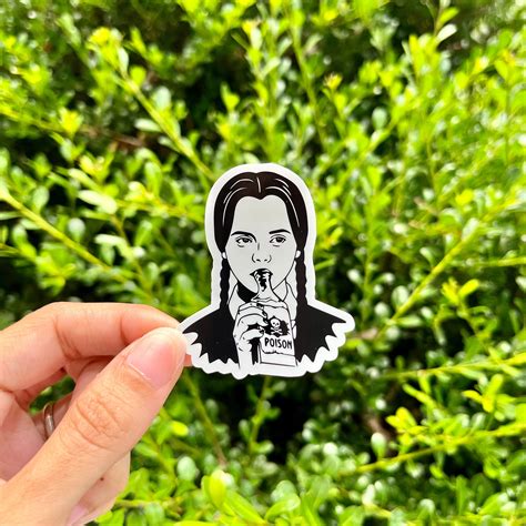 Wednesday Sticker Goth Sticker Goth Girl Stickers Sold By Eric Powell