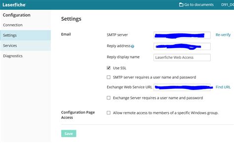 Web Access 10 Email Settings Laserfiche Answers